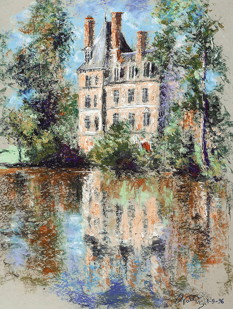 PIERRE VALLON - Impressionist painter in pastel colors